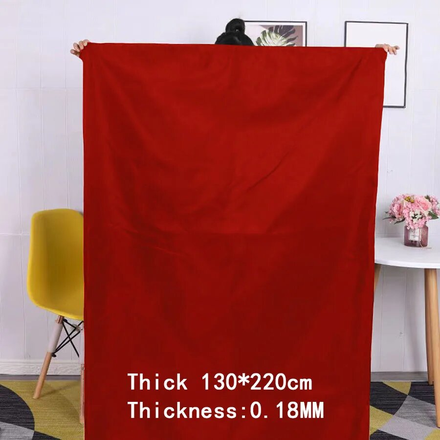 Водонепроницаемая простыня из ПВХ для взрослых 220x130 см Красный, Red Thick-130x220