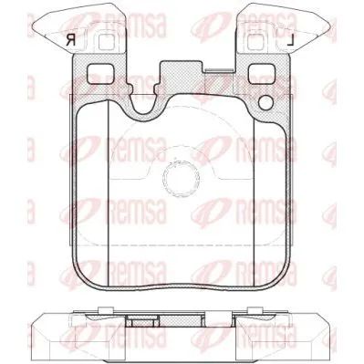 Колодки Дисковые З! Bmw F20/F21/F30/F31/F34 1.4-2.8/1.6D-2.4D 10> (REMSA 1539.00)