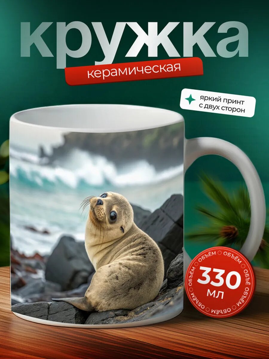 Кружка Морской лев животное 3,