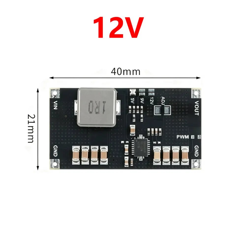 12V повышающий модуль напряжения