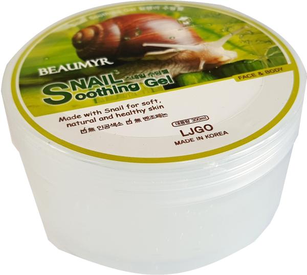Гель для лица и тела Beaumyr Snail Soothing Gel с муцином улитки 300мл