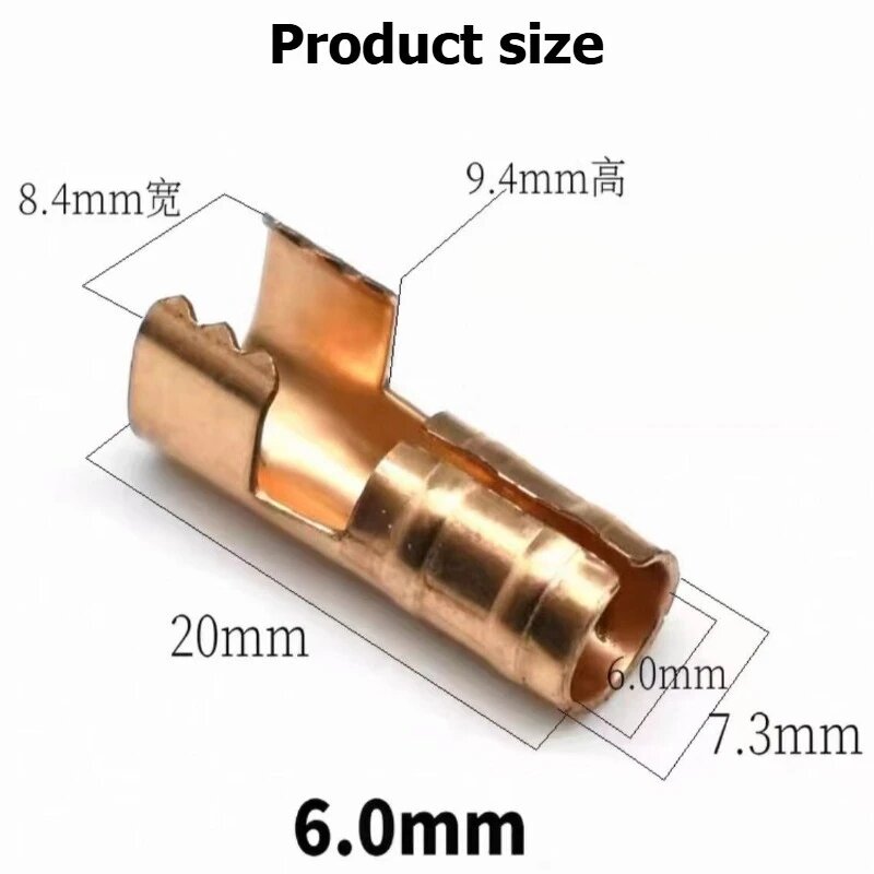 Обжимная клемма для камина 10pcs 6mm