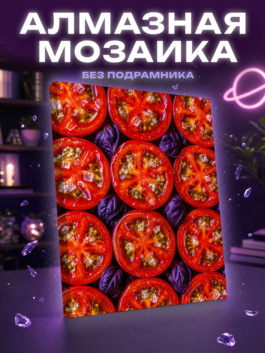 Алмазная мозаика Алая томатная мозаика