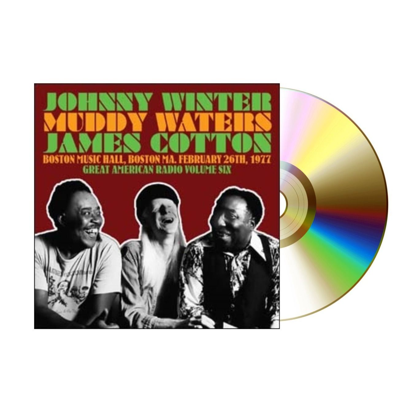 Музыка CD Johnny Winter, Muddy Waters & James Cotton - Boston Music Hall, Boston MA. February 26th, 1977, 2 x CD