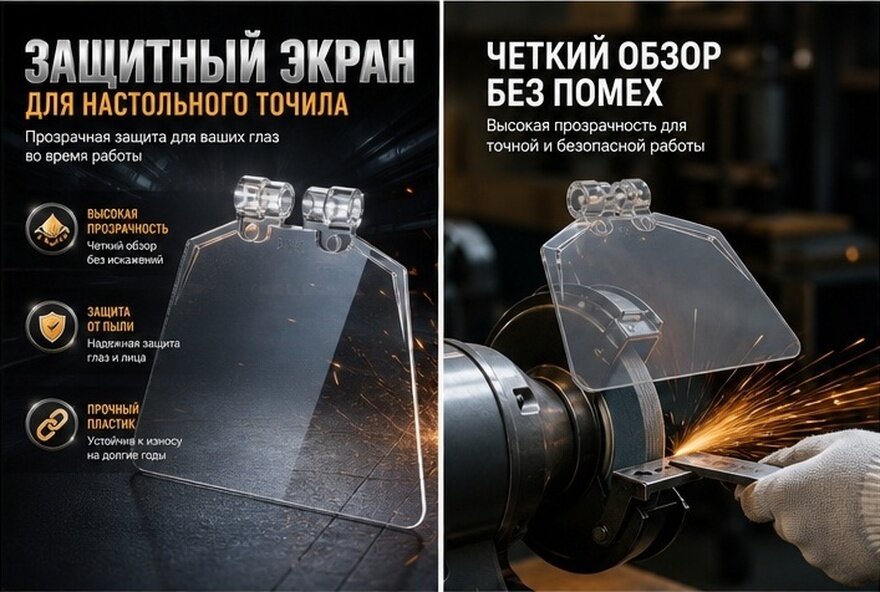 Прозрачный Щит Для Защиты От Пыли При Шлифовке На Столешнице Размер 9 80X8 00X1 10Cm