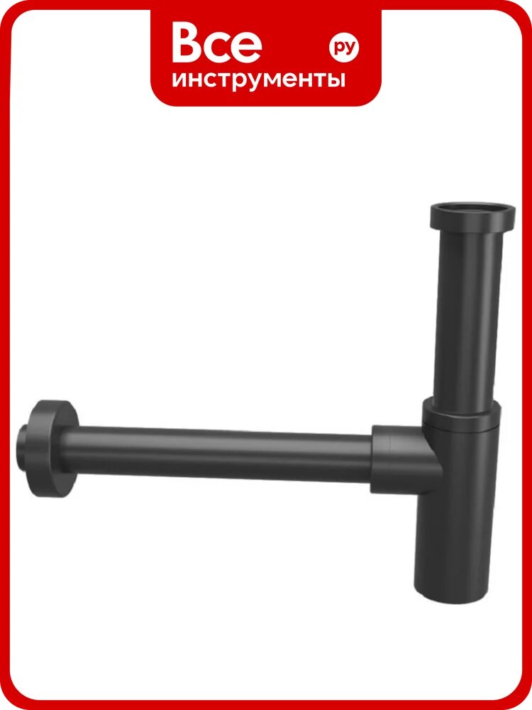 Сифон для раковины Paini Cox брашированный черный PVD 78PZ849