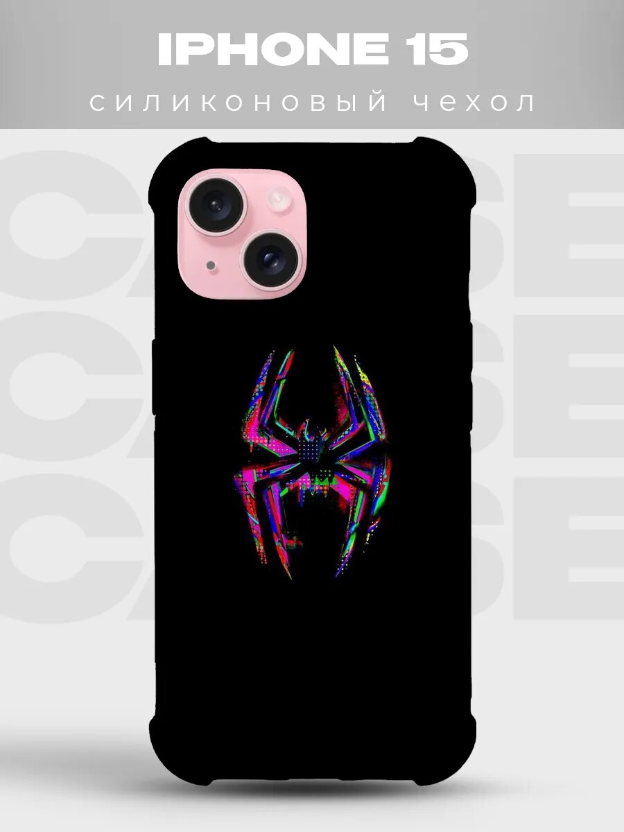 Чехол на iPhone 15 Человек-паук spider man человек паук