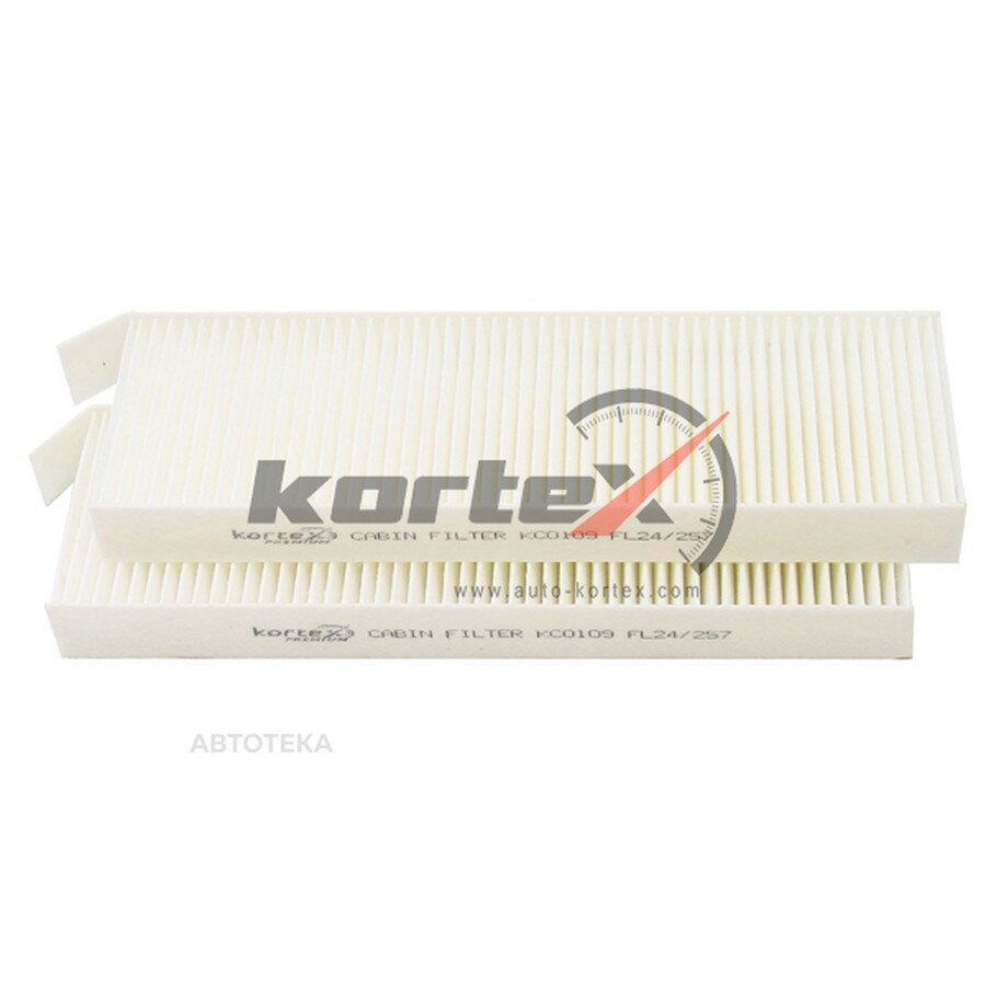 Фильтр салонный CITROEN C4 PICASSOBERLINGOPEUGEOT PARTNER30085008 08- (к-т 2шт) KC0109 KORTEX KC0109