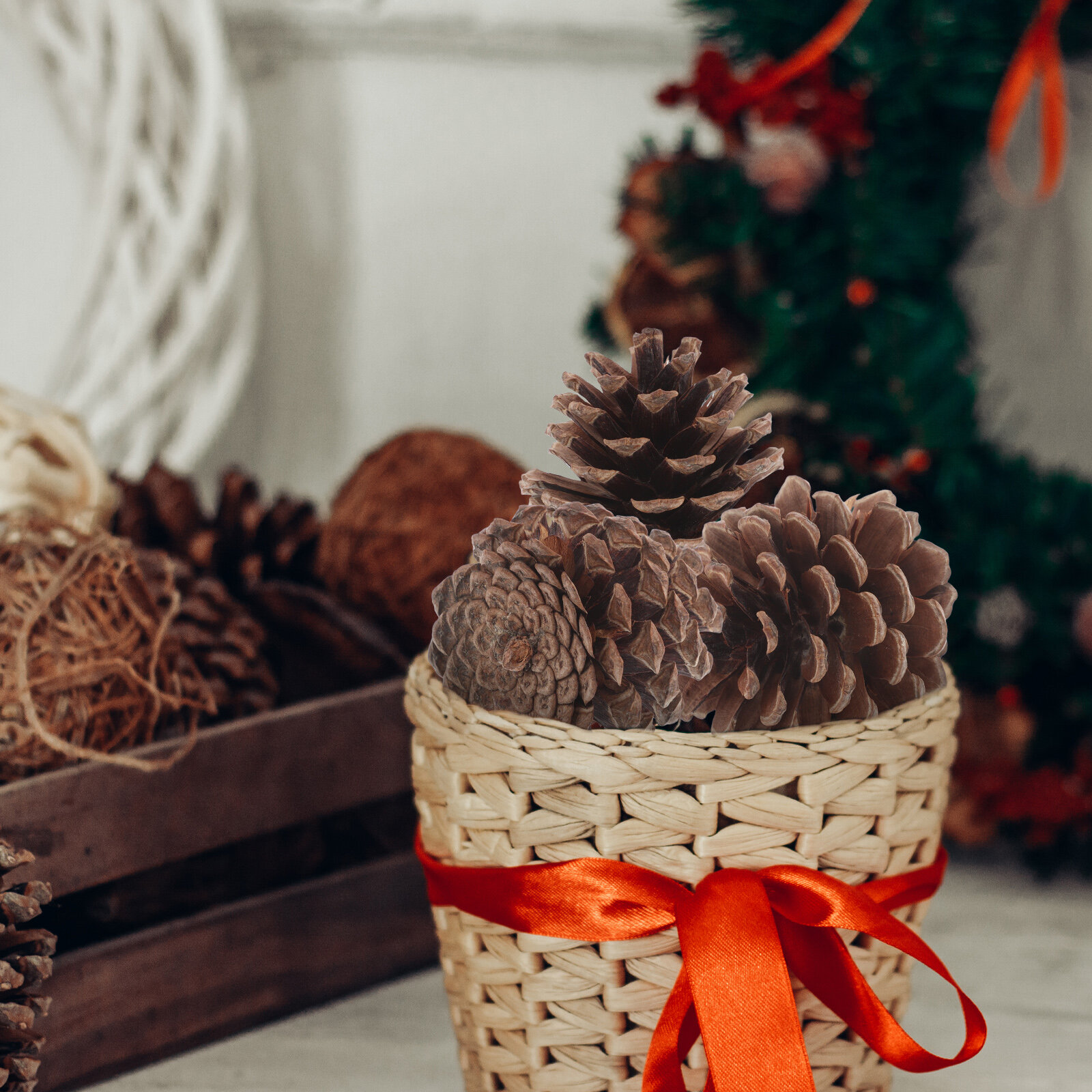 20 Штук Природные Сосны Для Ремесел И Декора Christmas Tree Pinecone Фото Аксессуары 6.00X5.50X5.50Cm