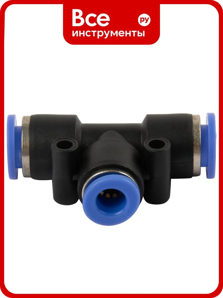 Фитинг цанговый пластиковый T-образный переходной 10-6 мм, 5 шт Harrison HRS-PTG106/5