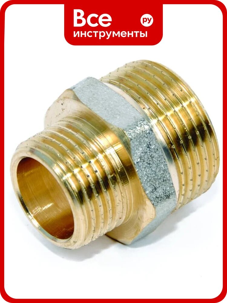 Ниппель SMT НР-НР 1-1/4х1-1/2 (ник-жел), 656NY1214