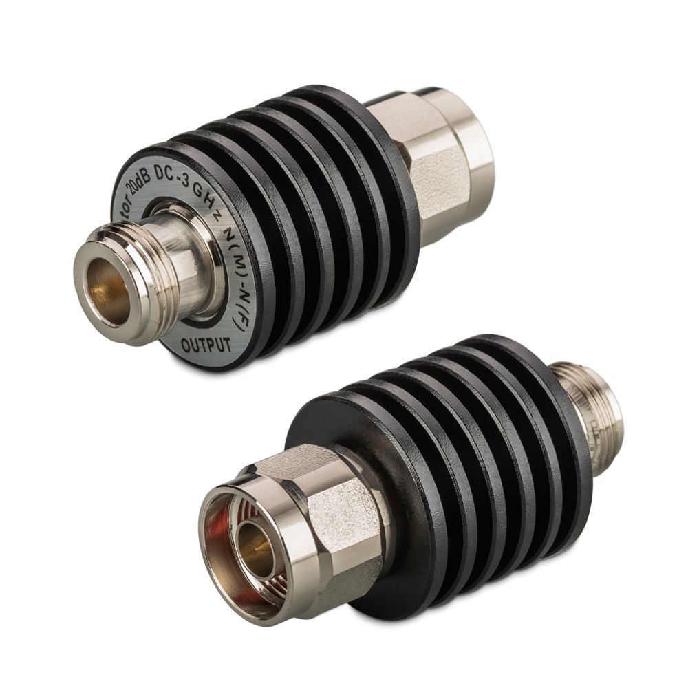 Аттенюатор 20 дБ (0-3 ГГц) 5 Вт КСВ <1,20 TWAN-5-3-20 N(male)-N(female)
