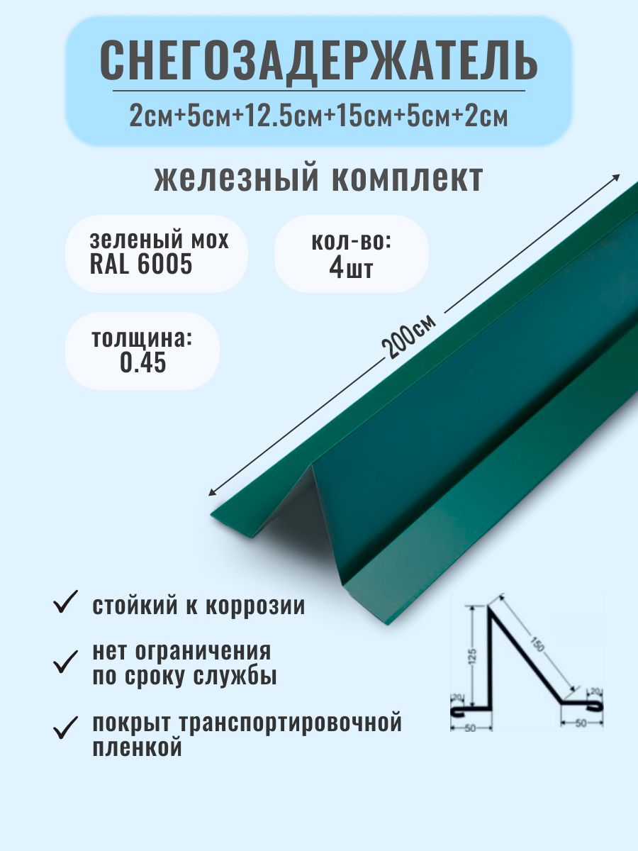 Торцевая планка ( ветровая; фронтальная ) для кровли