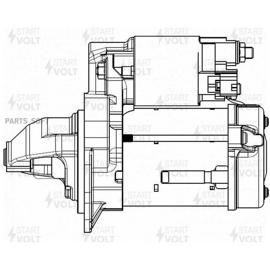 Стартер для а/м Toyota Corolla E15 (08-)/Auris (08-) 1.33i 1,3кВт