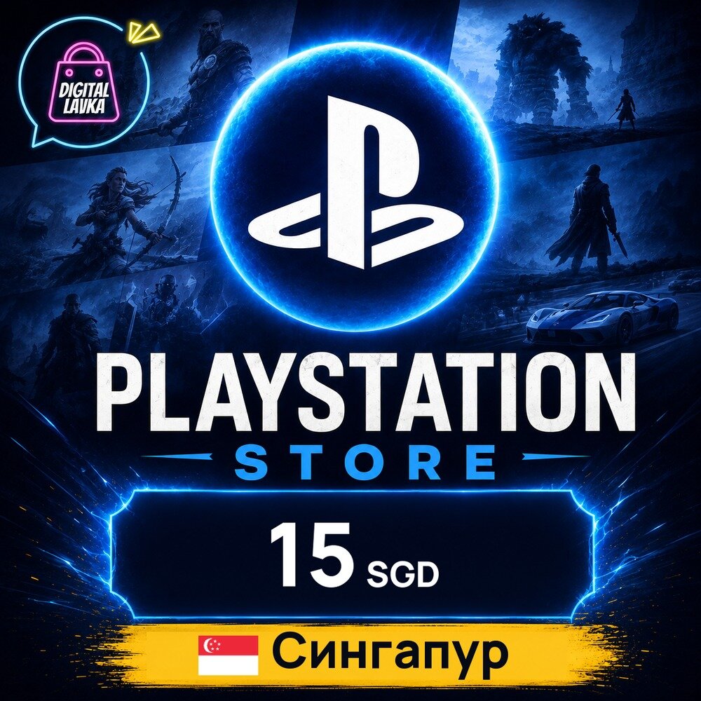 PlayStation Network (PSN) Сингапур · SGD 15 — карта оплаты, цифровой код пополнения счёта, моментальная доставка