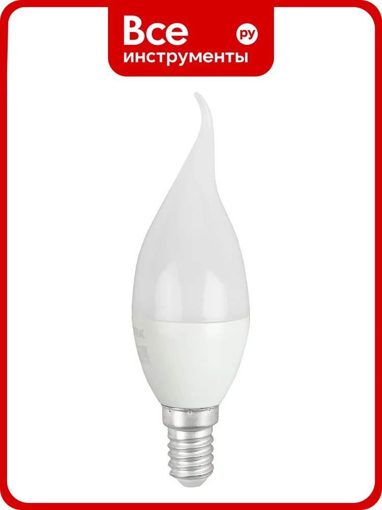 Светодиодная лампа ЭРА LED BXS8W865E14 R, свеча на ветру, 8 Вт, холодный, E14 Б0045345