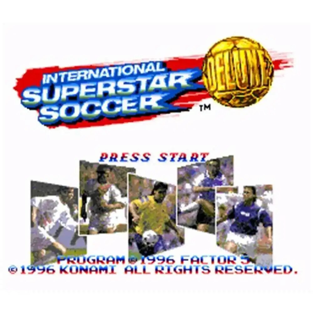 International Superstar Soccer Deluxe 16Bit Game Card для Sega Mega Drive