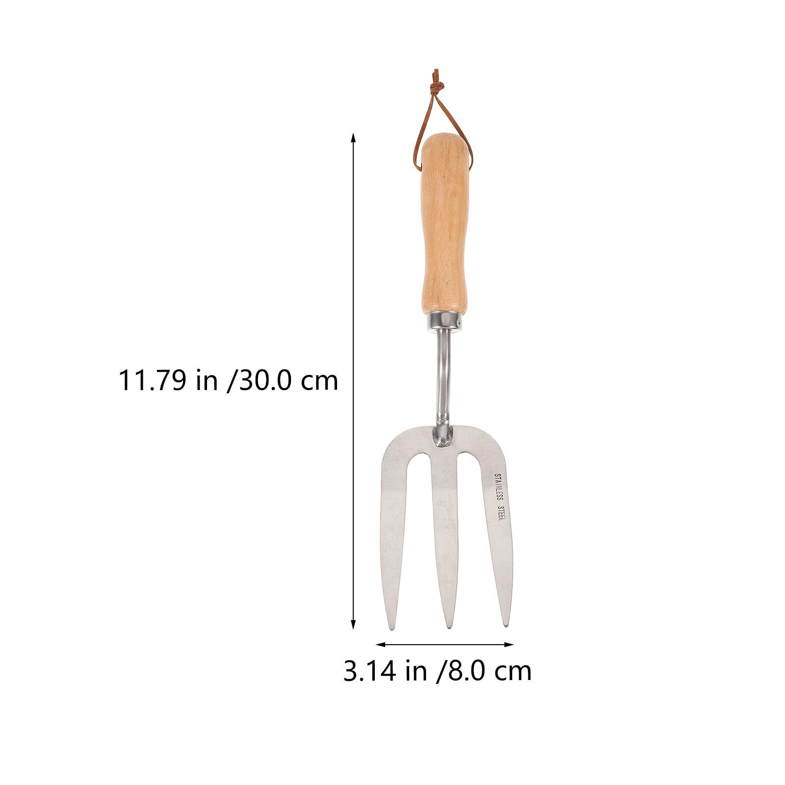 Садовый Рыхлитель 1Pc Надёжный Инструмент Для Посадки Размер 30X8CM Серебристый