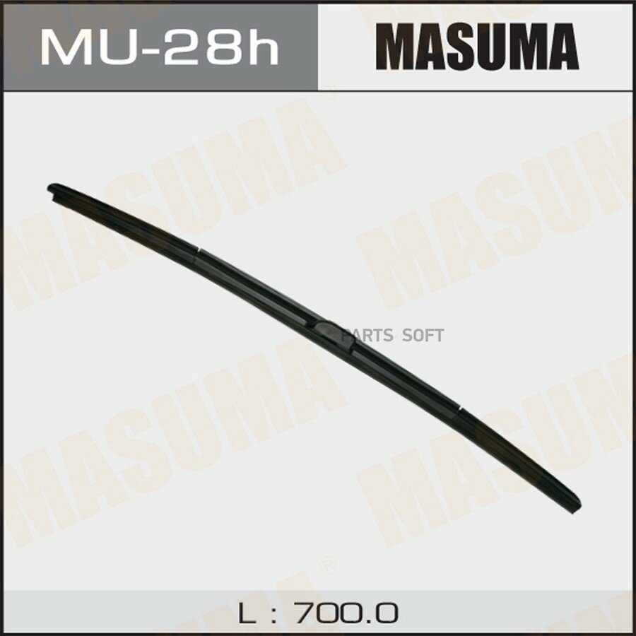 Щетка стеклоочистителя гибридная Masuma 28"/700 мм крюк боковое MU28h MASUMA MU28H | цена за 1 шт