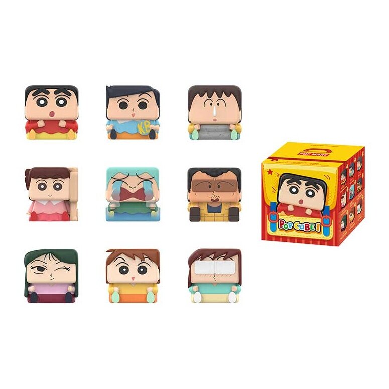 POP MART CUBE 1 Карандаш SHIN Chan ПЛА (POP) Фигурка Слепые коробки 1 слепой бокс Целая коробка 9 шт