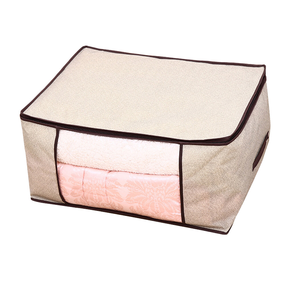 Сумка Для Хранения Из Невского Ткани 45x30 Cm Khaki Цвет Вместительная Сумка Для Хранения Одежды И Постельного Белья