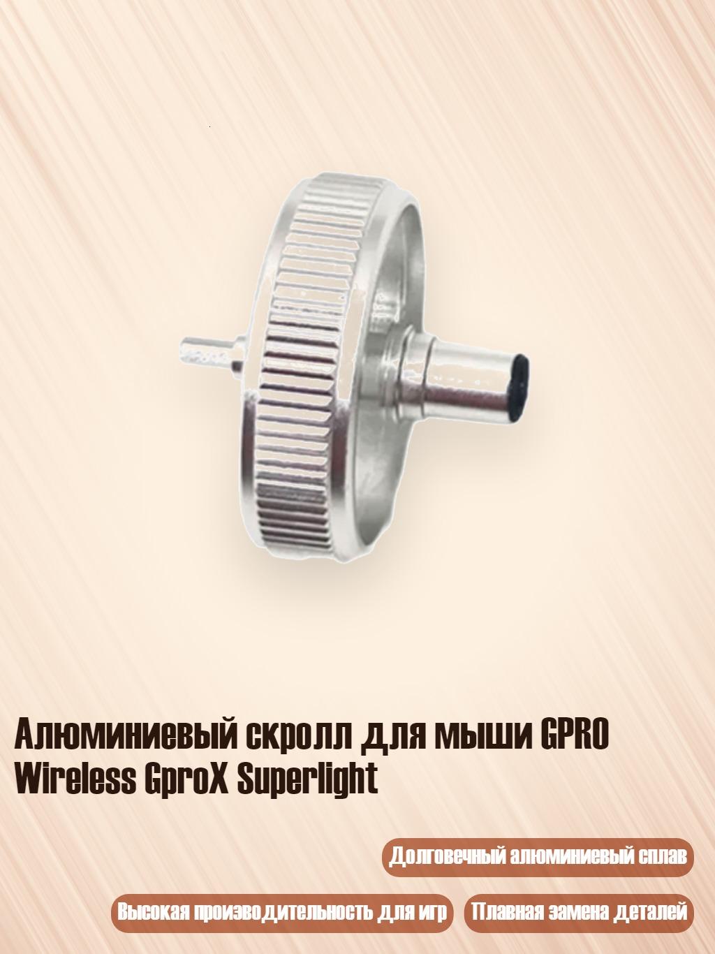 Алюминиевый скролл для мыши GPRO Wireless GproX Superlight, Серебро
