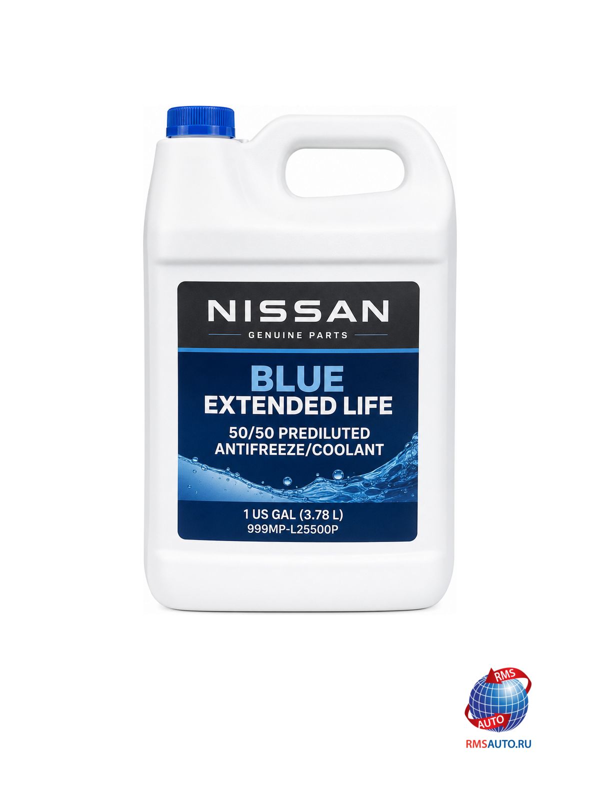 Антифриз Nissan Blue Long Life L255 3.78 л 999MPL25500P готовый 50/50 для системы охлаждения