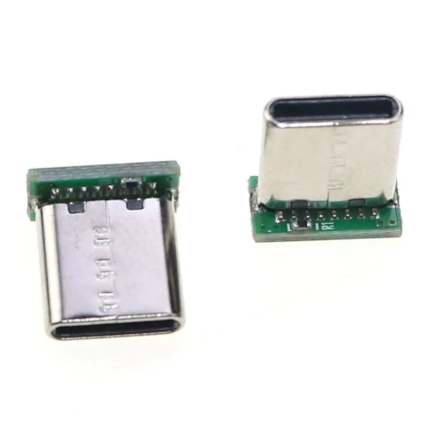 NIUKETAT USB 3.1 Type-C вертикальный адаптер 16-контактный 5pcs, 2pin Welding Male