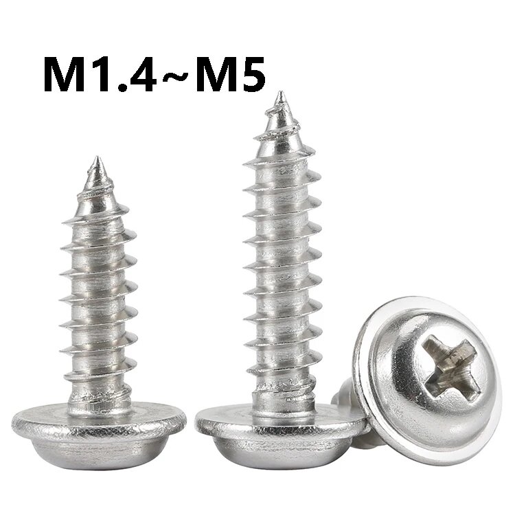 Саморезы нержавеющая сталь M1.4 M1.7 M3.5 M4 M5 M1.4(50Pcs), 10mm