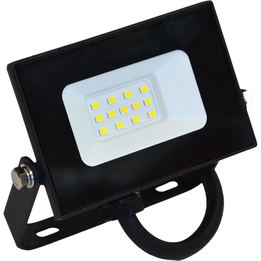 Светодиодный прожектор truEnergy IP65 10W 6500K 800Lm 111x98x22 мм черный алюминий 13010