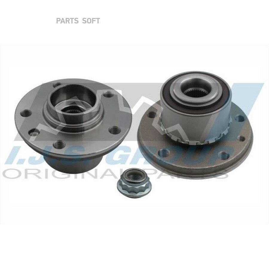 IJS GROUP 101496 10-1496 ступица в сборе! перед+зад\ VW T5 2.0-3.2i/1.9/2.5TDi 03>