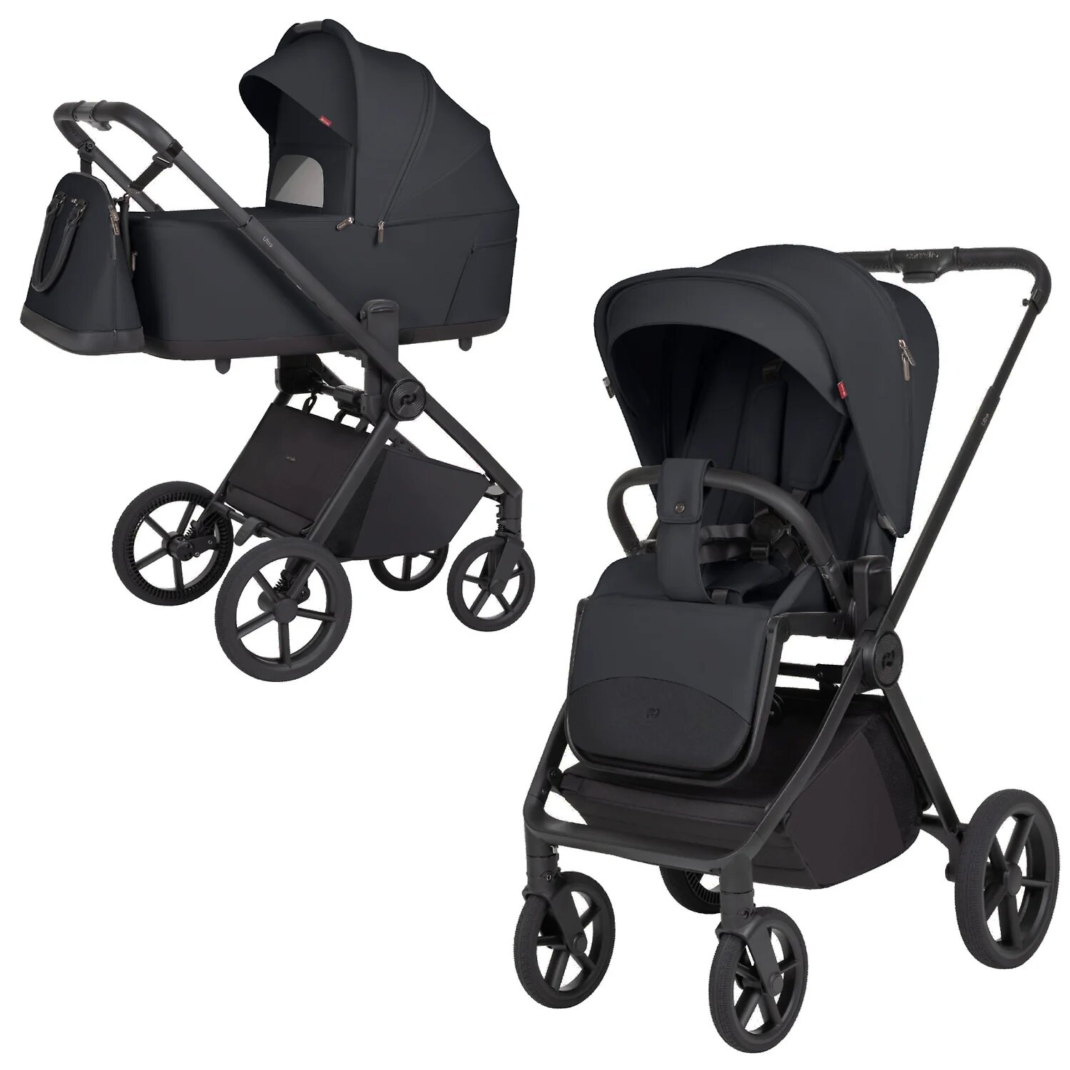 Детская коляска 2в1 Carrello Ultra F, цвет Basalt Black (Чёрный), артикул производителя CRL-6557