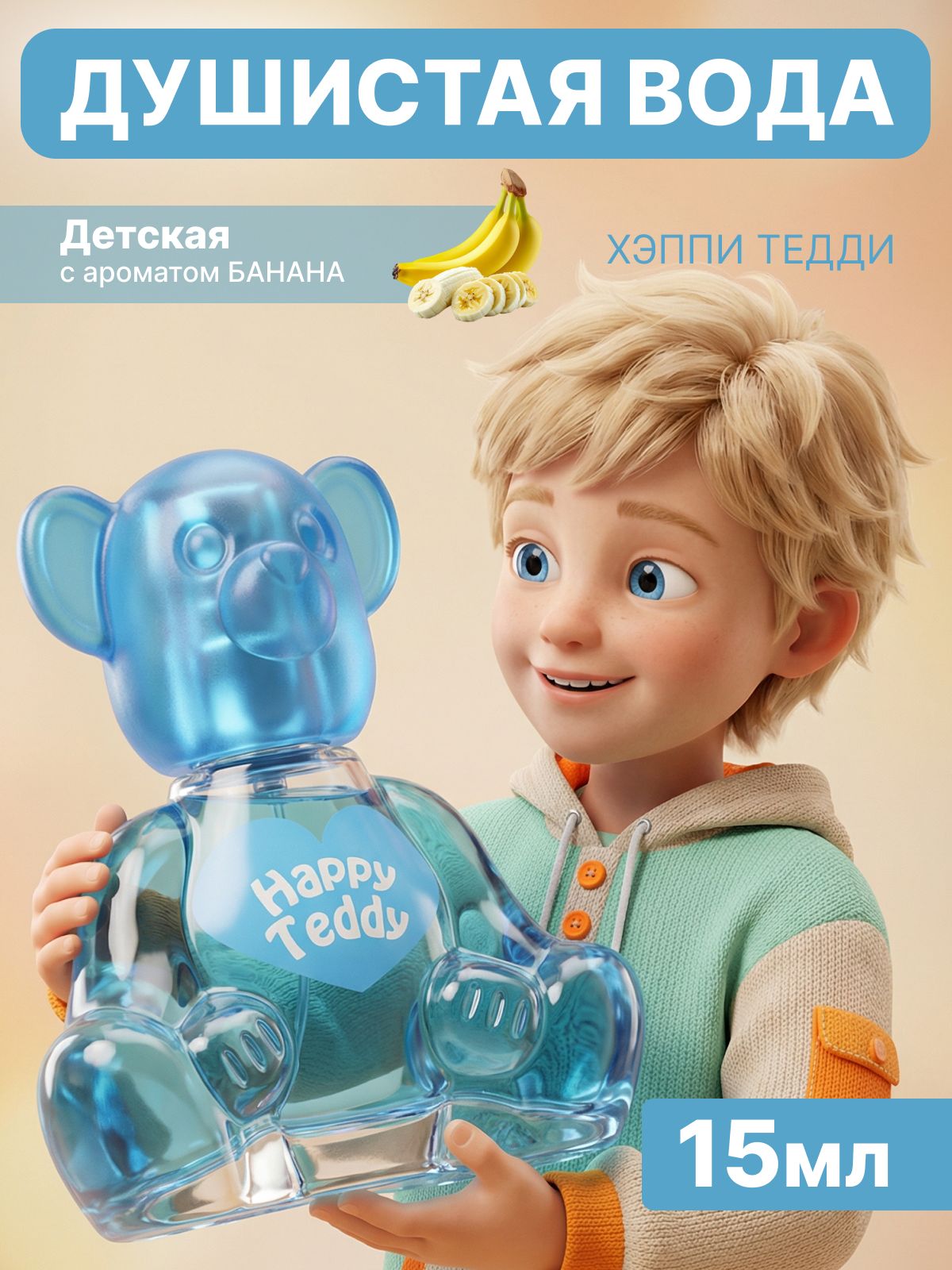 Духи детские Happy Teddy 15 мл. парфюм для детей