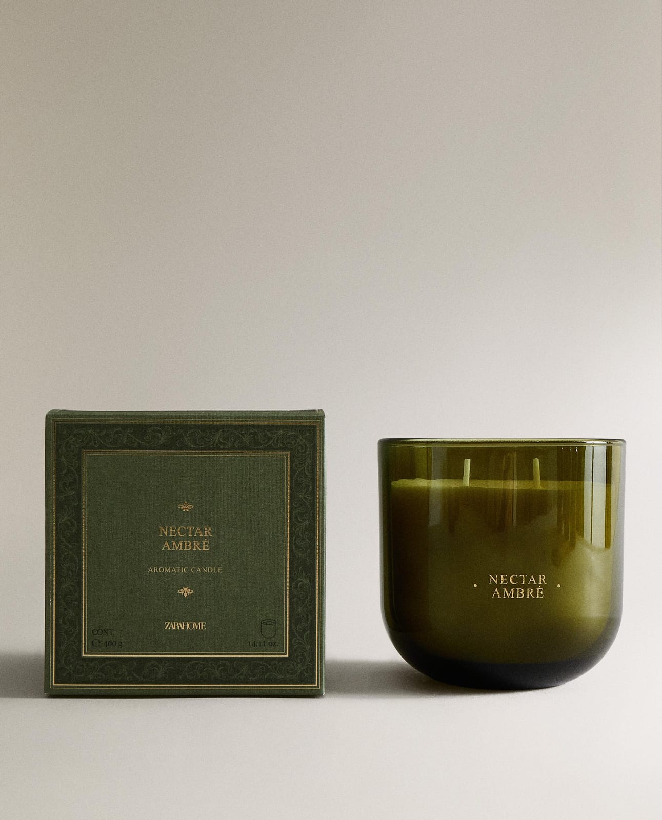 Свеча ZARA HOME Nectar Ambr , персиковый, 8 x 8 x 8 см 5478/705/666-99