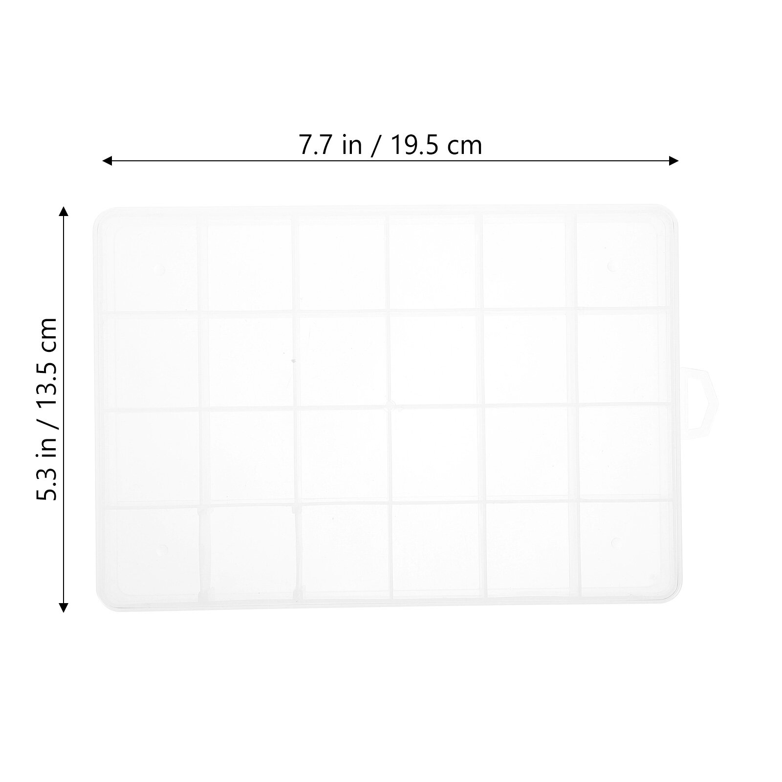 Прозрачная Органайзер Коробка Для Приманок 3 Штуки 19x13x2 См