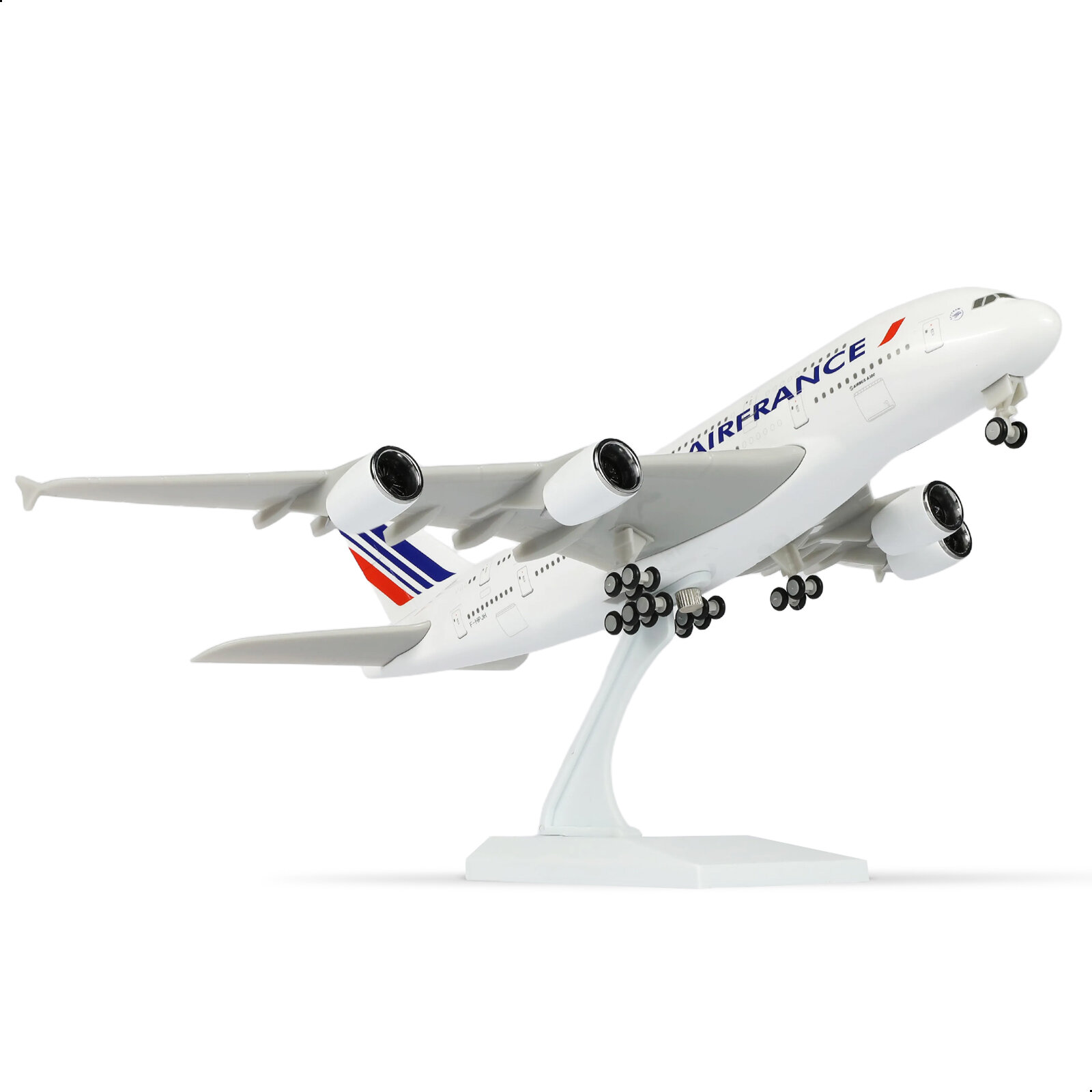 Модель самолёта 1:240, совместимая с набором для сборки Air France A380 (длина 30 см). Смоляной Airbus A380 с подставкой авиационный подарок и декоративная модель для взрослых.