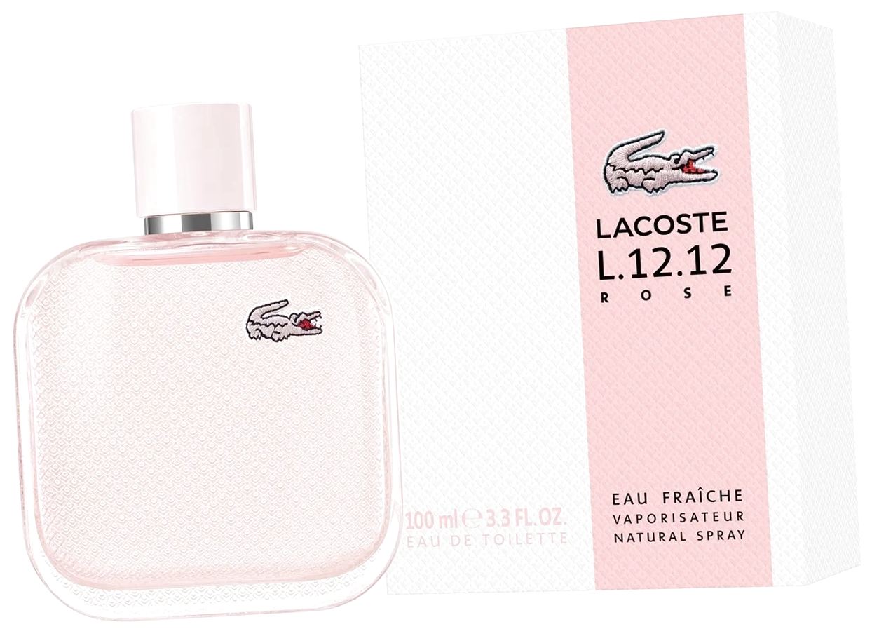 Женская туалетная вода Lacoste L 12 12 Rose Eau Fraiche 100 мл - Лакост Роза Фреш