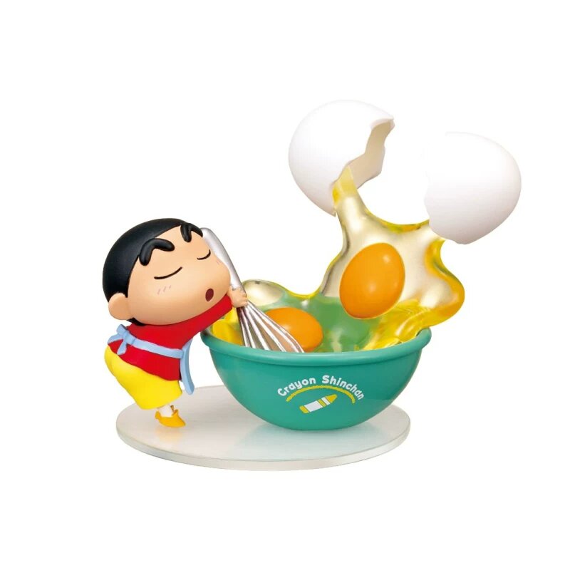 RE-ment Crayon Shin-chan Cooking Time Series Blind Box Персонаж 2 с темой еды, коллекционная фигурка, 6.5x6.5x8см,