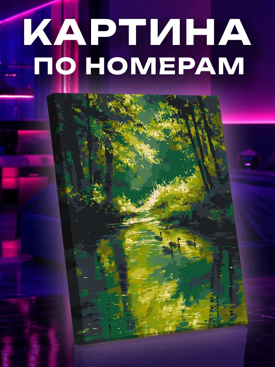 Картина по номерам Гуси