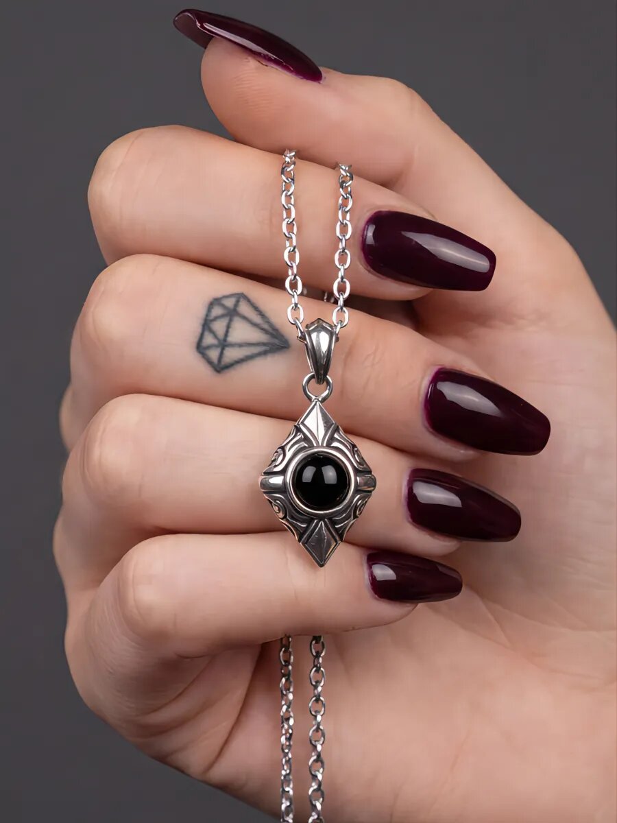 Подвеска SILVER CLAW, искусственный камень