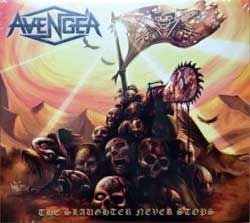 Музыкальный диск AVENGER 'The Slaughter Never Stops' (2015 RI 2018 UK press, DISS0137CDD, new, sealed) (digipak) (CD) (M)