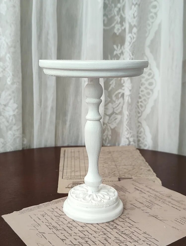 Деревянный круглый стол для кукол 1/3 1/4 1/6 Белый, 6 point size 10x15cm