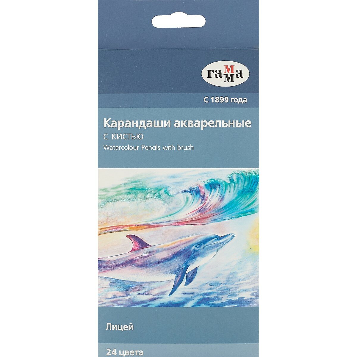 Карандаши акварельные «Лицей», 24 цвета, гамма