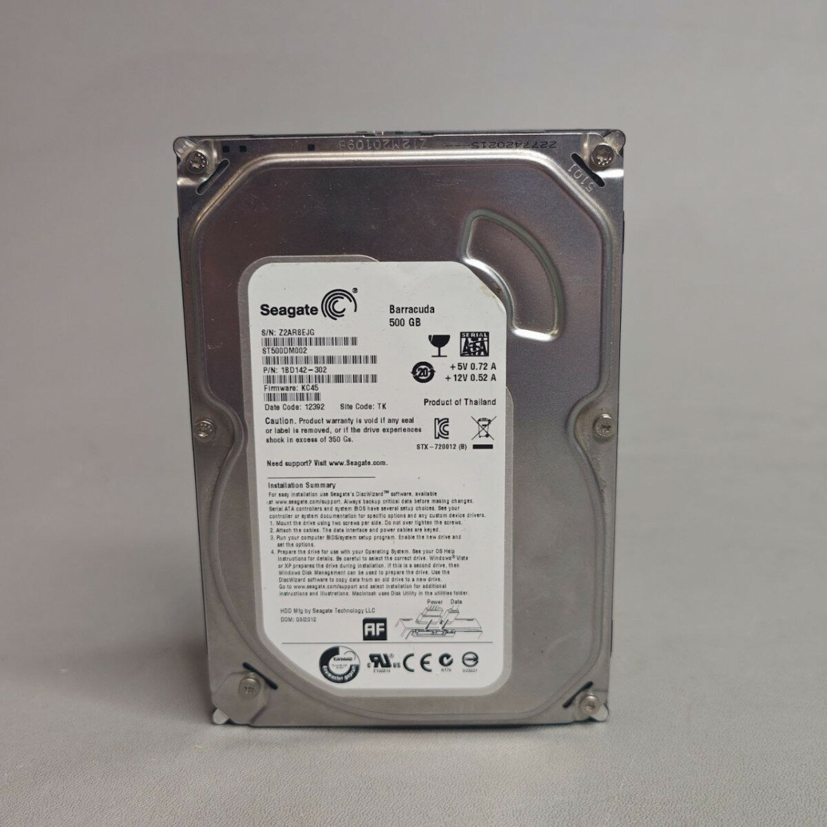 Жесткий диск Seagate Barracuda 500 ГБ ST500DM002