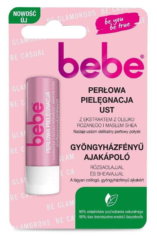 Бальзам для губ Bebe защитная помада, жемчужный, 4.9 г