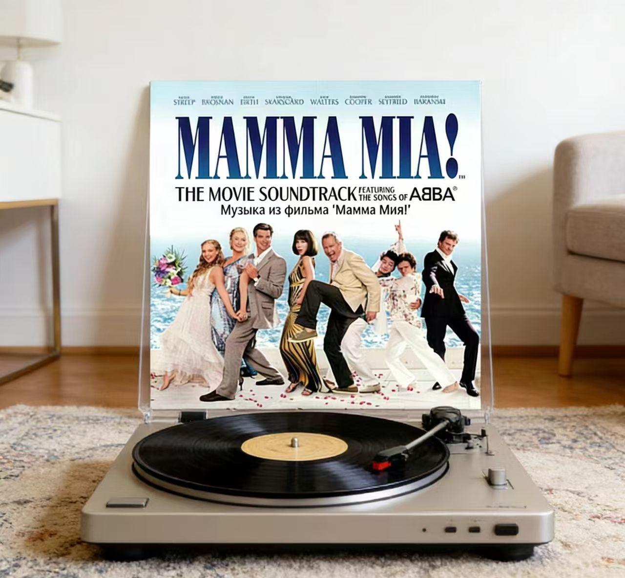 12-дюймовая пластинка с саундтреком к фильму "мама МИА", черная, 6754949, пластиковая пластинка для граммофона