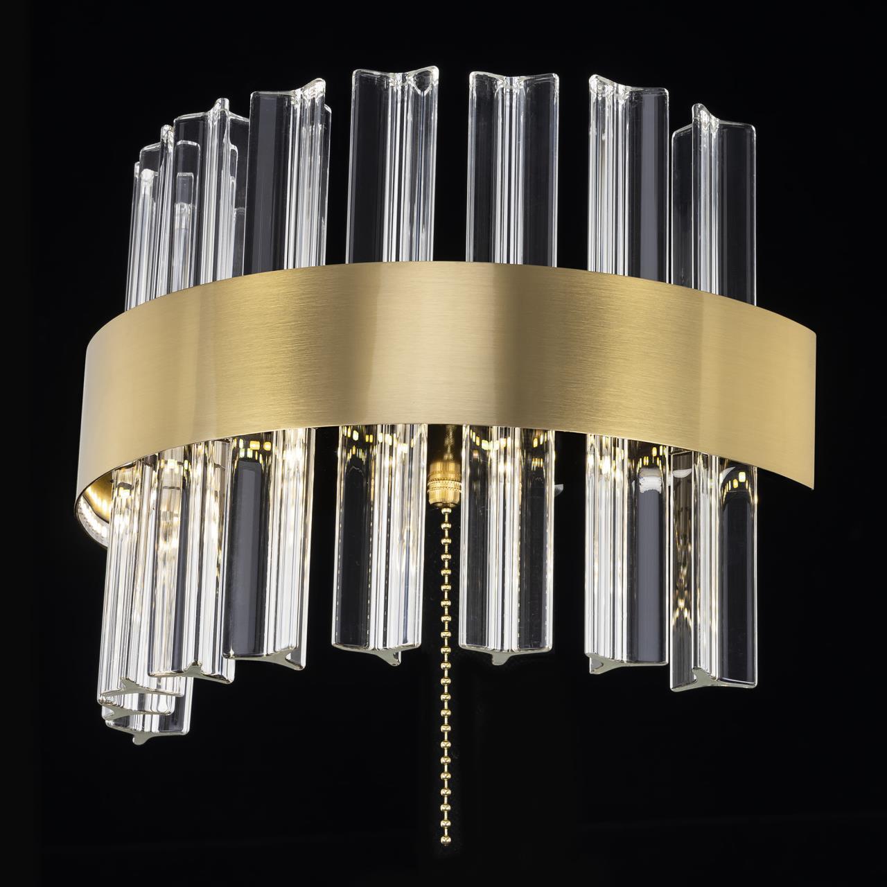 Бра Citilux Рианна CL337313, LED 14 Вт, бронзовый/прозрачный