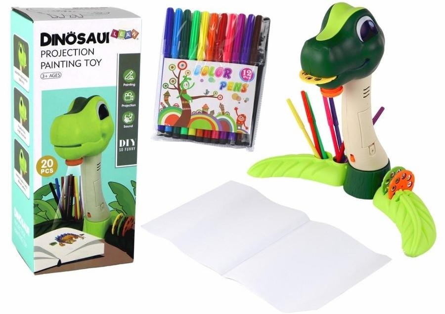 Набор для рисования, росписи Lean Toys проектор для рисования динозавр, звук