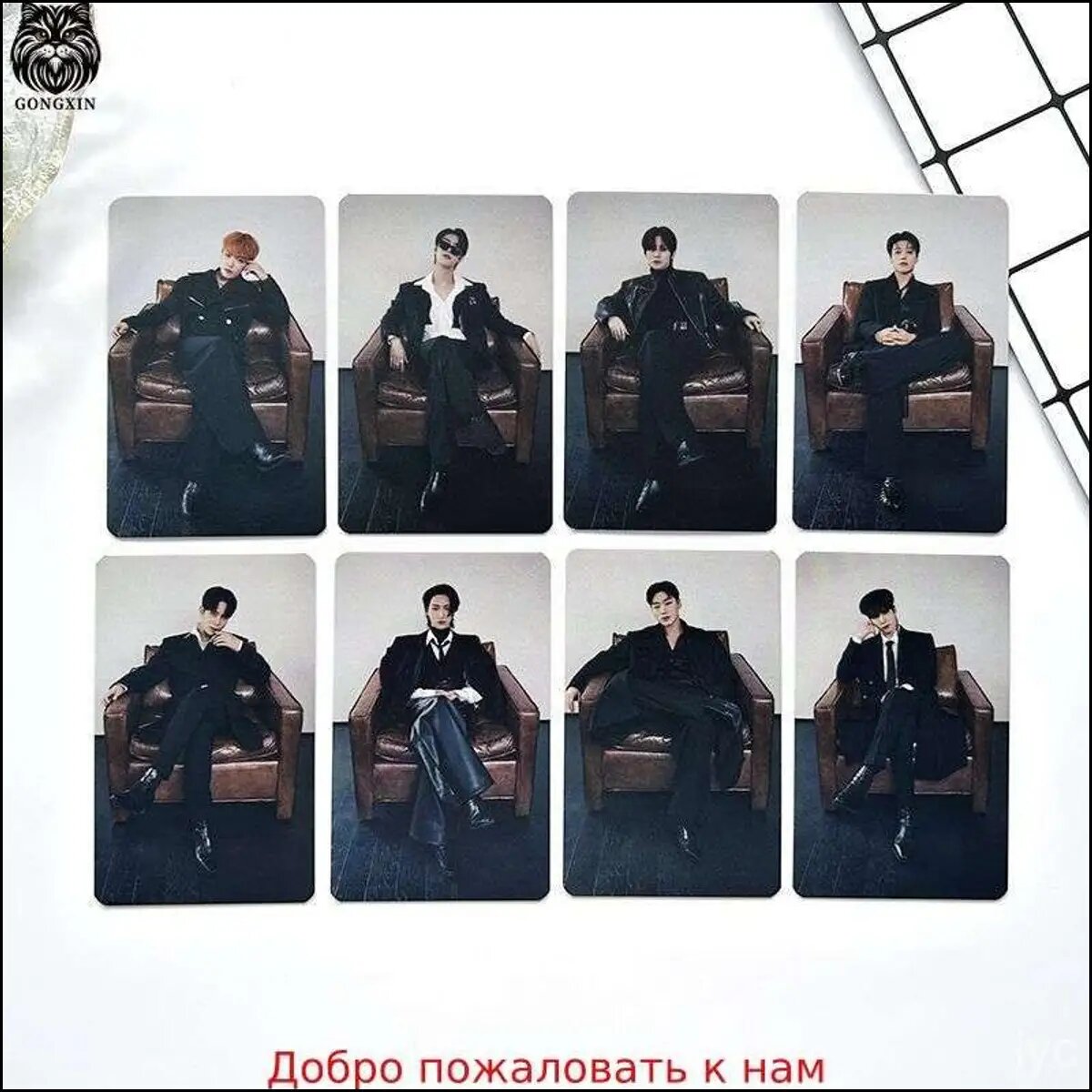 Коллекционные фотокарточки эксклюзивные карты альбома KPOP ATEEZ GOLDEN HOUR Part.1