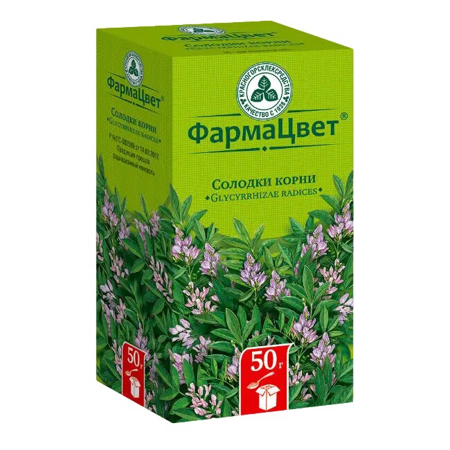 Солодки корни измельченные пачка 50 г 1 шт